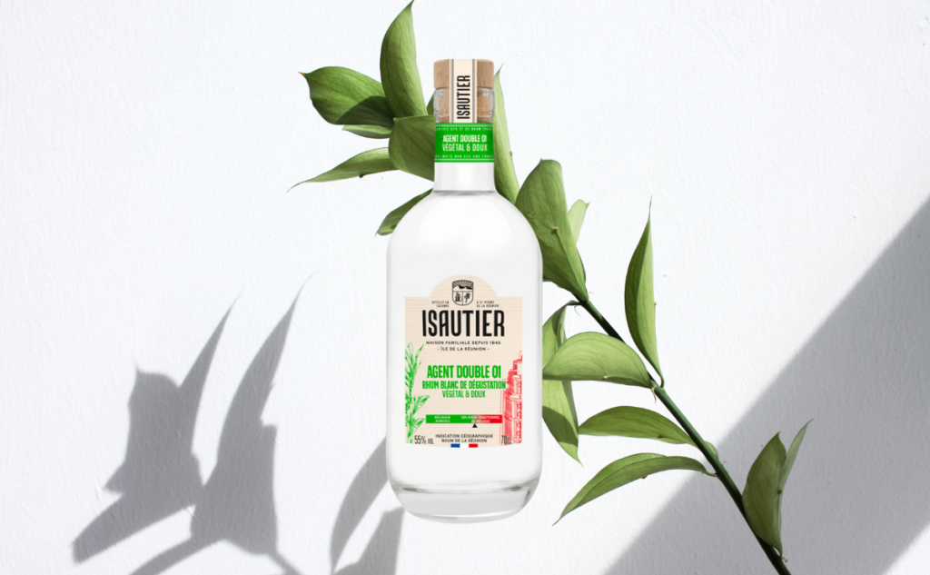 Le Rhum Blanc Agent Double 01, de la Maison Isautier - CAVEMAN.CITY